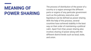 POWER SHARING CLASS 10 DEMO POL | PPTX