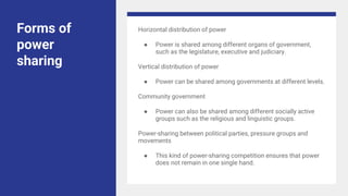 POWER SHARING CLASS 10 DEMO POL | PPTX