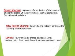 Power sharing part 1 belgium | PPTX