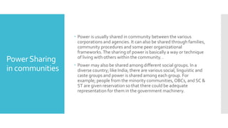 Power Sharing (Schools, Homes and Communities) | PPTX