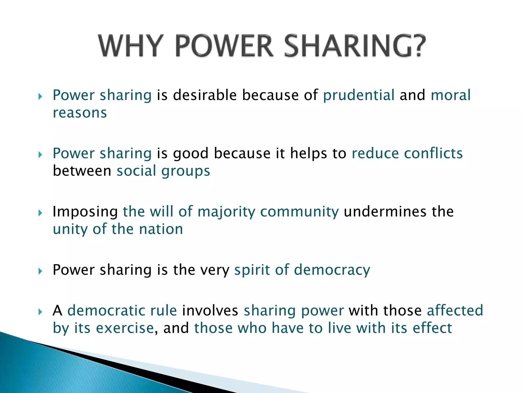 Power Sharing Class 10 Complete With Case Study | PPTX