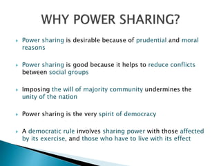 Power Sharing Class 10 Complete With Case Study | PPTX
