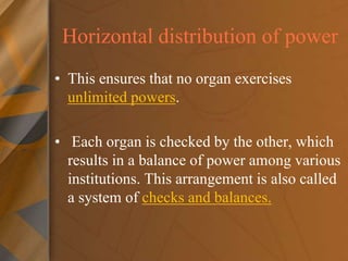 Power sharing in india | PPTX