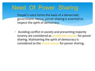 Power sharing in india | PPT
