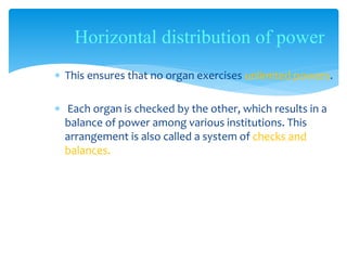 Power sharing in india | PPT