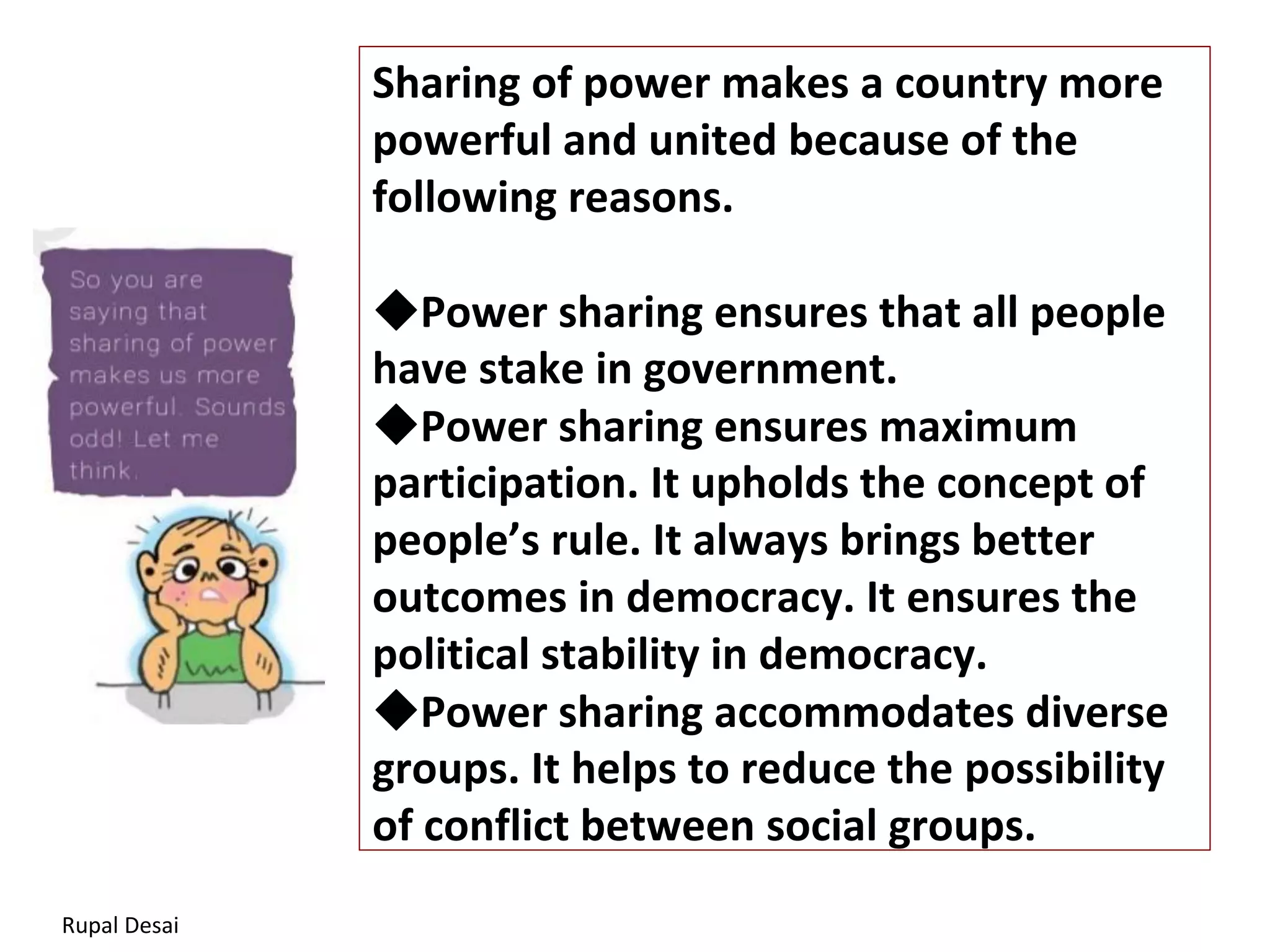 Grade 10 (CBSE)Power Sharing intext picture based solution | PDF