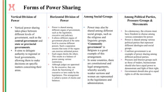 Power Sharing, Democratics Politics, CBSE | PPT