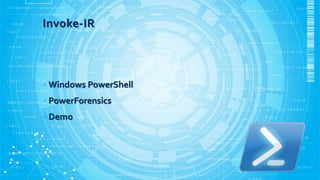 PowerShell - PowerForensics | PPTX