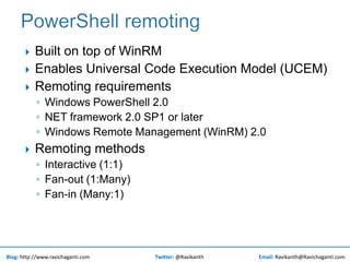 PowerShell 2.0 remoting | PPT