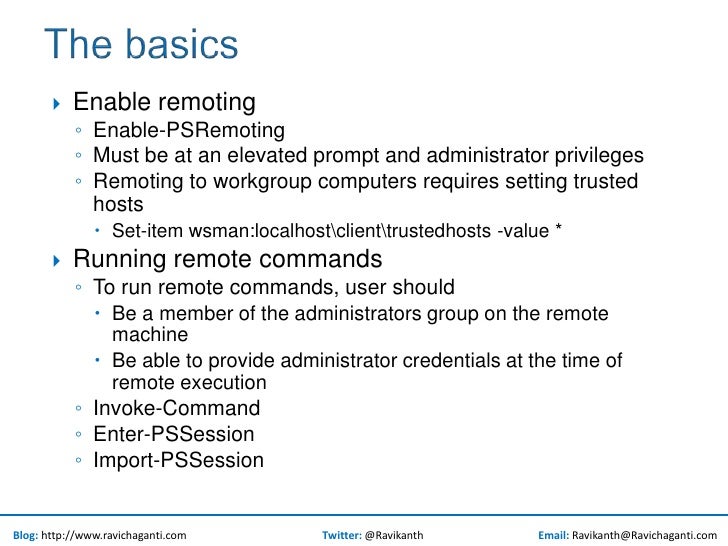 PowerShell 2.0 remoting