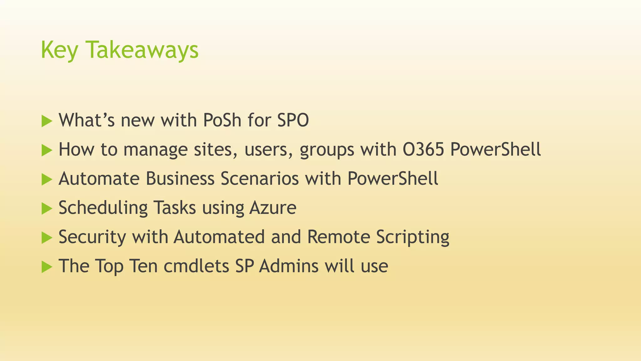 PowerShell + SharePoint Online - An Admin's Guide | PPT