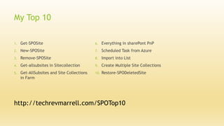 PowerShell + SharePoint Online - An Admin's Guide | PPTX | Operating ...