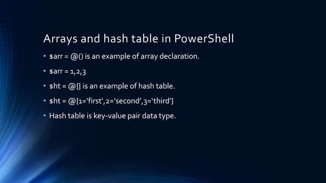 Power shell basics day 5 | PPT