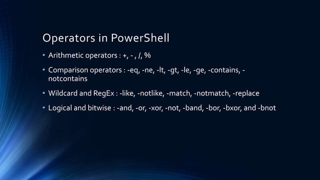 Power shell basics day 5 | PPT | Free Download