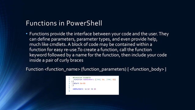 Power shell basics day 7 | PPT