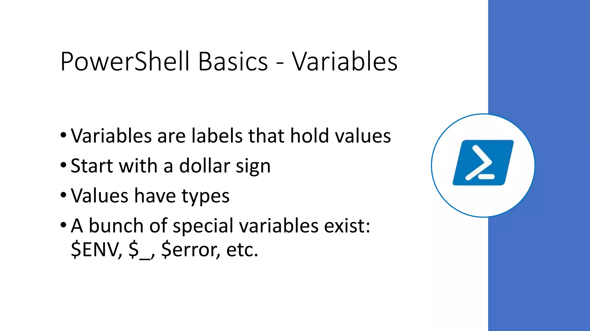 PowerShell Basics for Office Apps and Servers | PPT