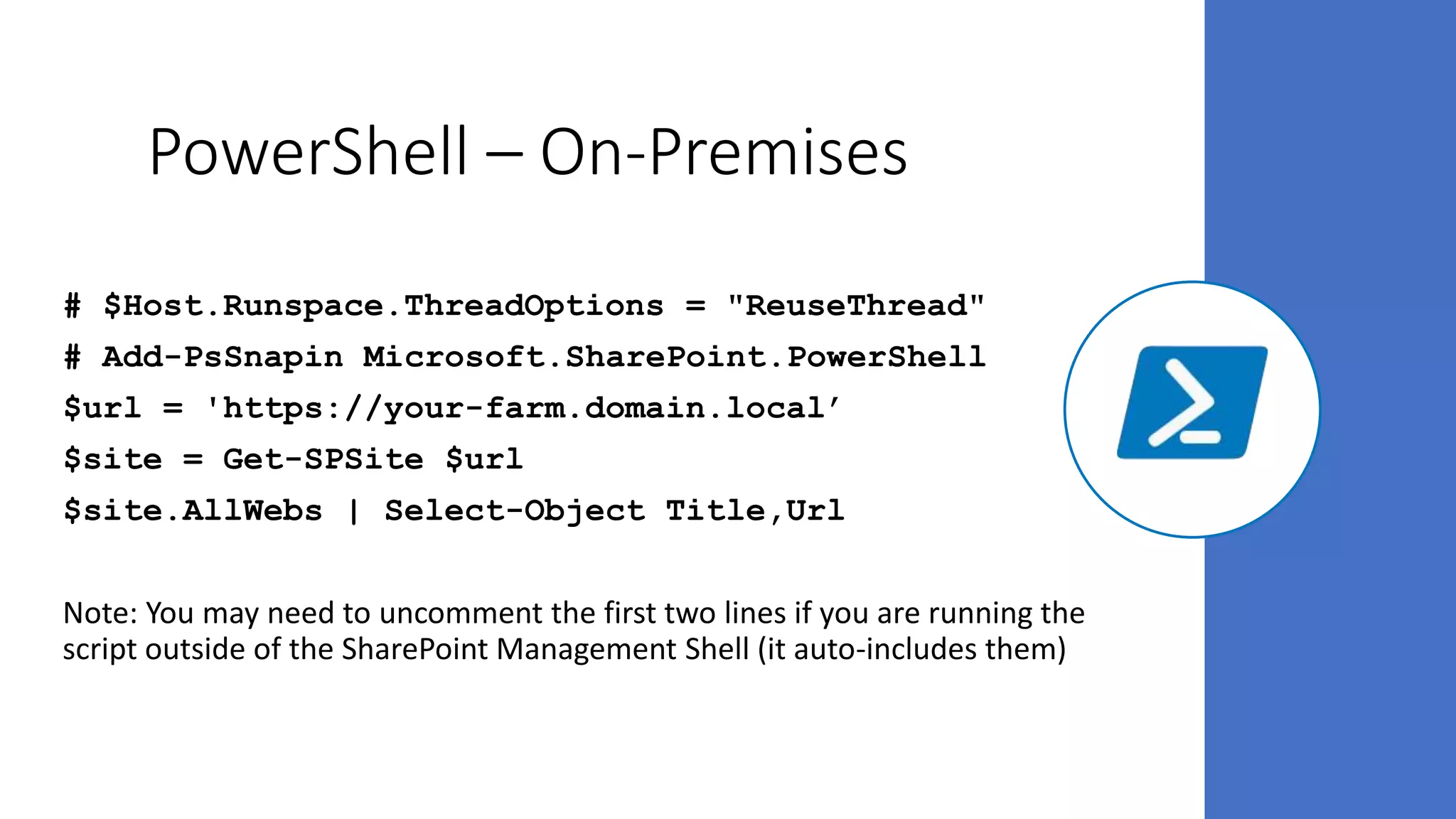 PowerShell Basics for Office Apps and Servers | PPT