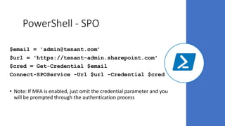PowerShell Basics for Office Apps and Servers | PPT