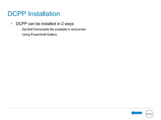 Powershell dcpp | PPTX | Operating Systems | Computer Software and Applications