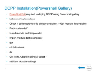 Powershell dcpp | PPTX | Operating Systems | Computer Software and Applications