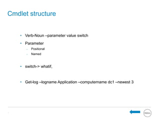 Powershell dcpp | PPTX | Operating Systems | Computer Software and Applications