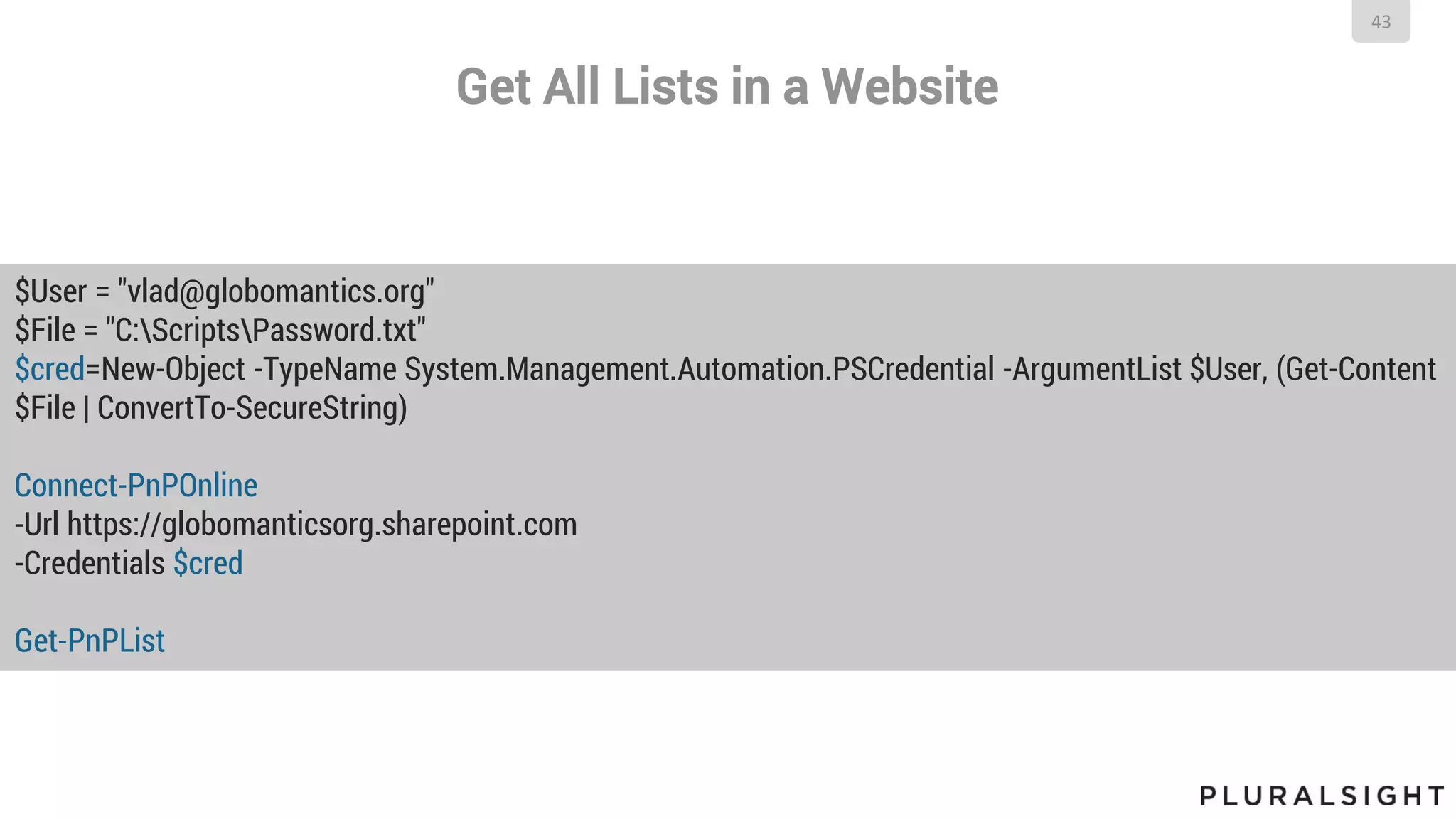 SharePoint Saturday New York: PowerShell for Office 365 | PDF
