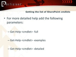 Power shell for sp admins | PPT