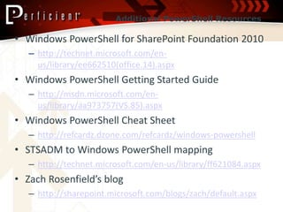 Power shell for sp admins | PPT