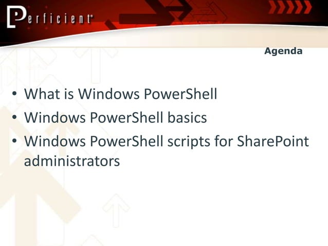 Power shell for sp admins | PPT