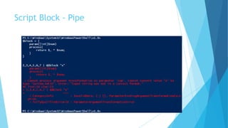 Power shell – scriptblock | PPT | Free Download