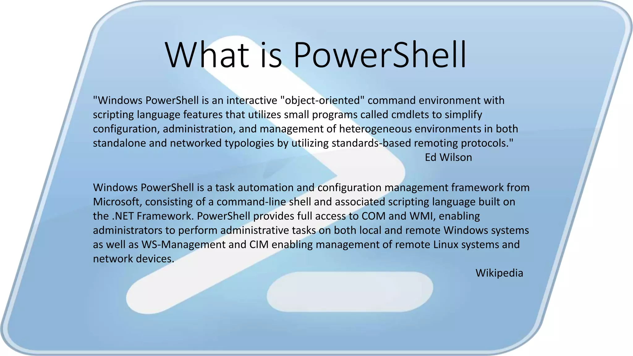 Power shell training | PPT