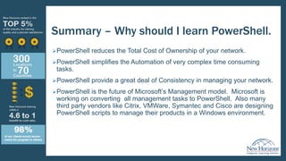 PowerShell Webinar | PPTX | Operating Systems | Computer Software and Applications