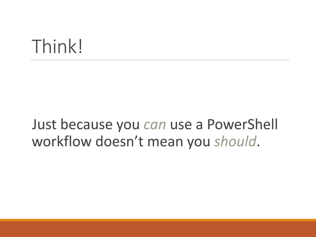 Intro To Powershell Workflow Pptx Web Development Internet