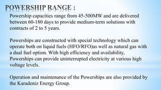 Power ship - Portable Power Plants | PPTX