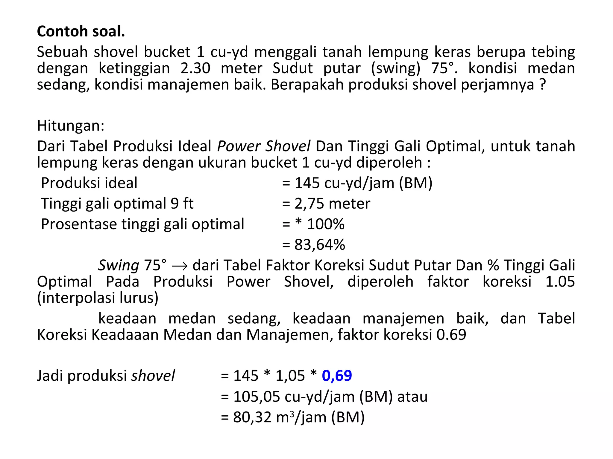 metode konstruksi tugas 1 Powershovel | PPT