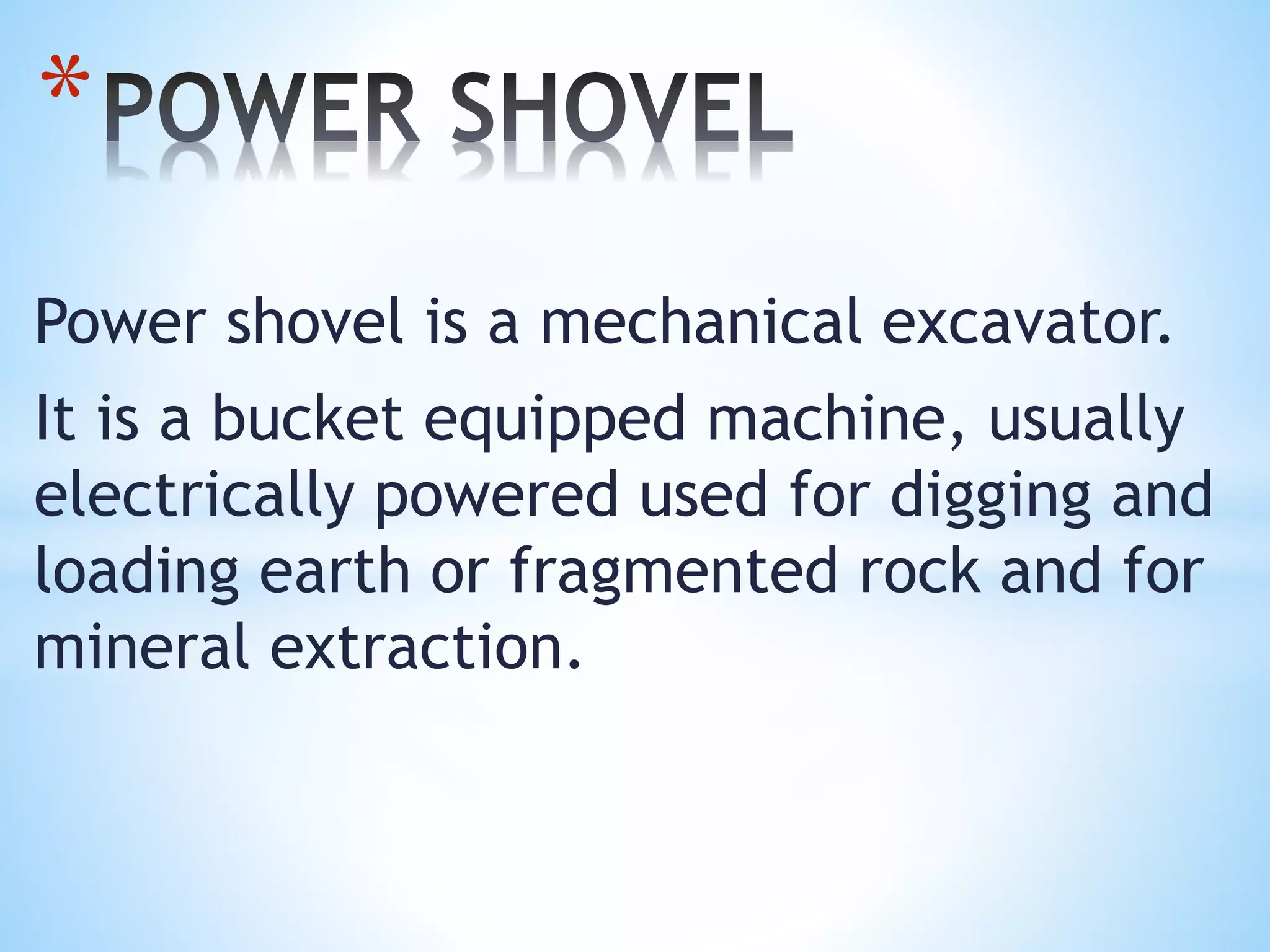 Power shovel | PPT