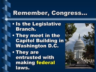 Powers of congress | PPT