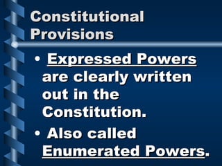 Powers of congress | PPT