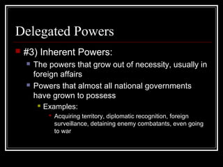 Powers of Government | PPT