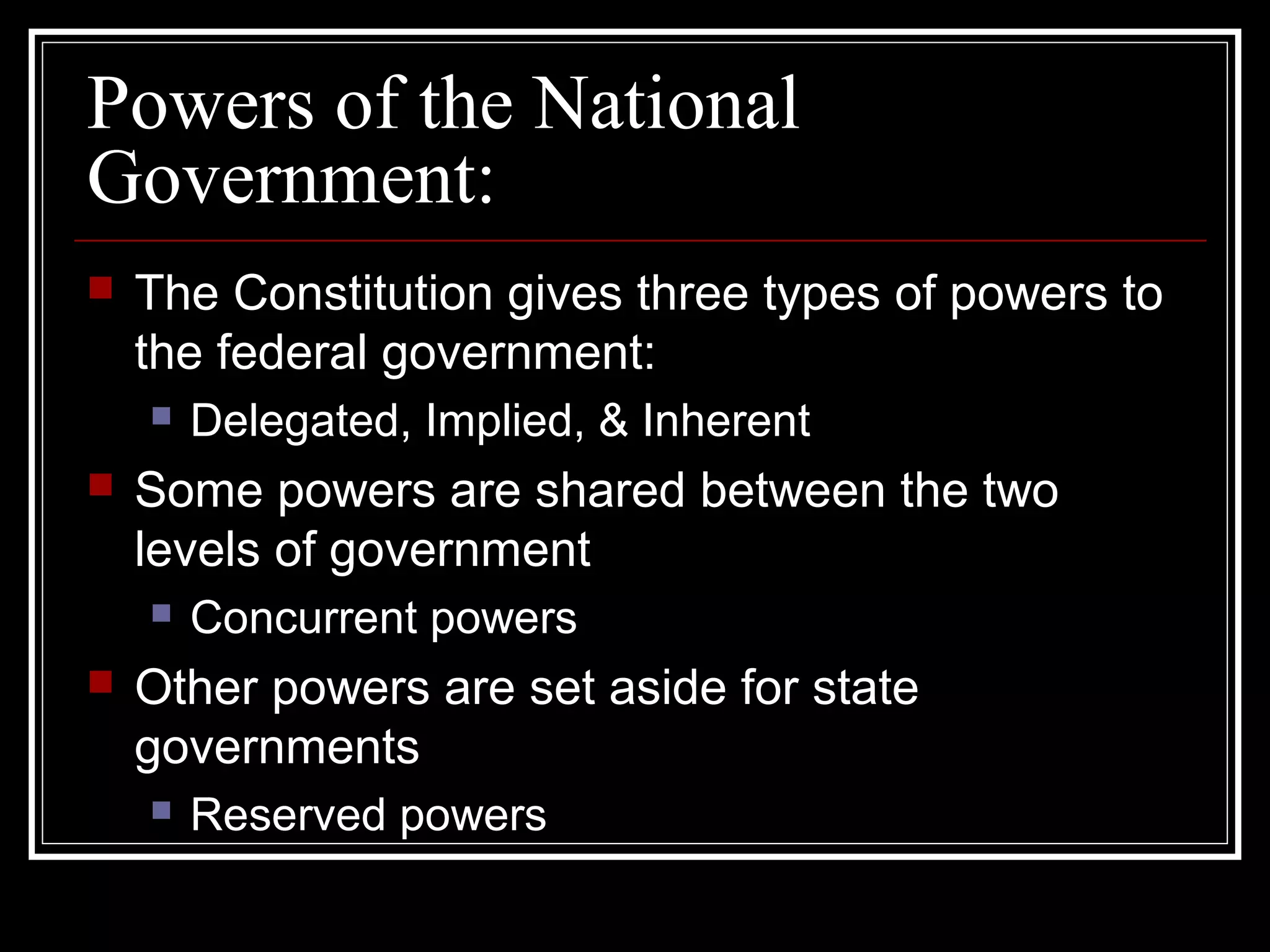 Powers of Government | PPT
