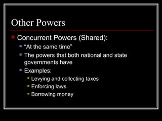 Powers of Government | PPT