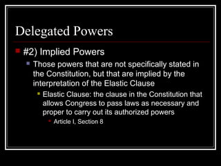 Powers of Government | PPT