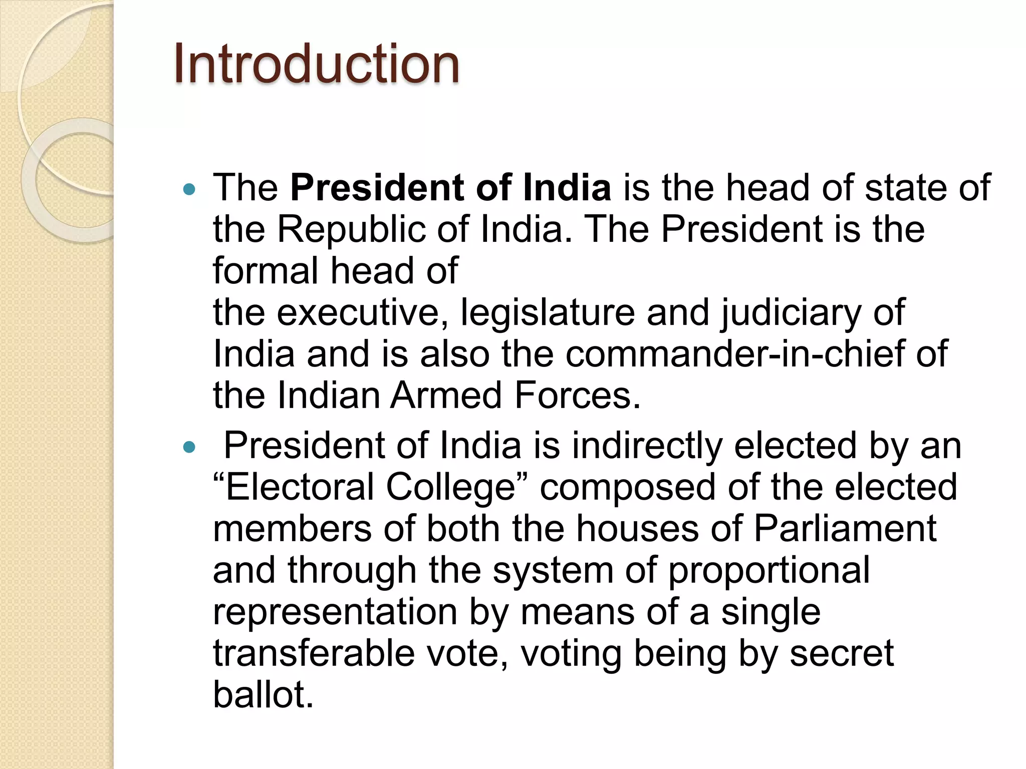 Powers of president | PPTX