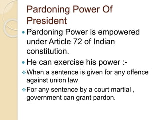 Powers of president | PPTX