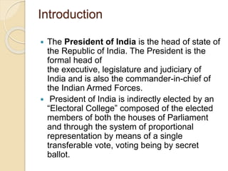 Powers of president | PPTX