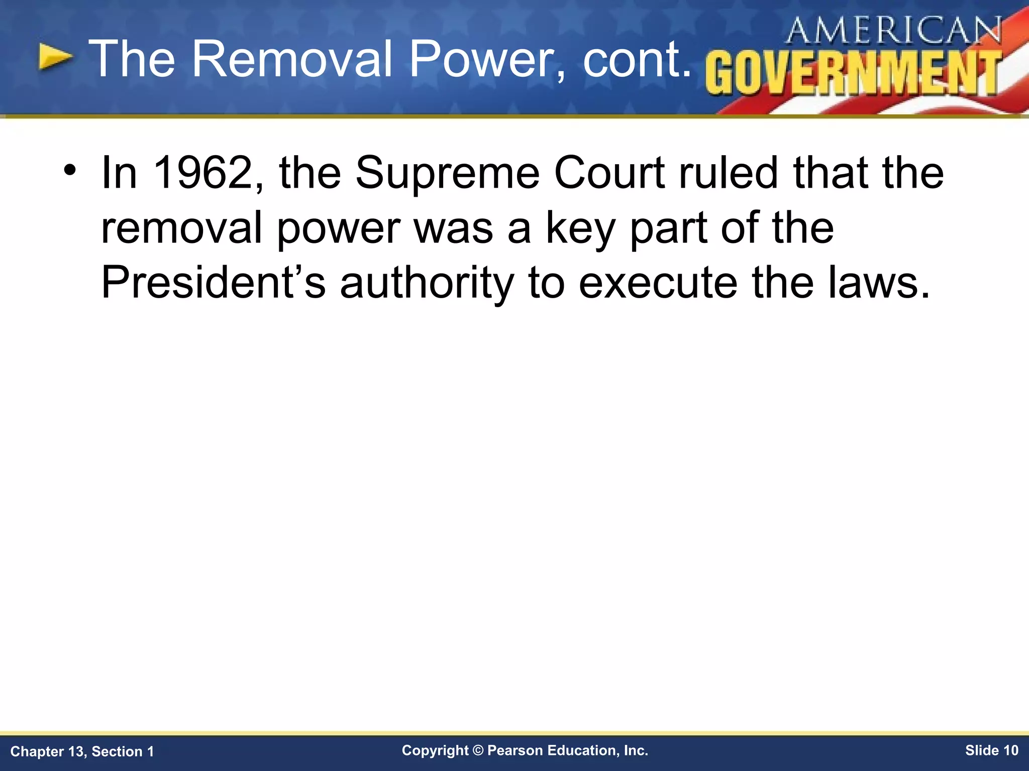 Powers of the president | PPT