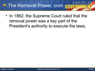 Powers of the president | PPT