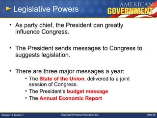 Powers of the president | PPT