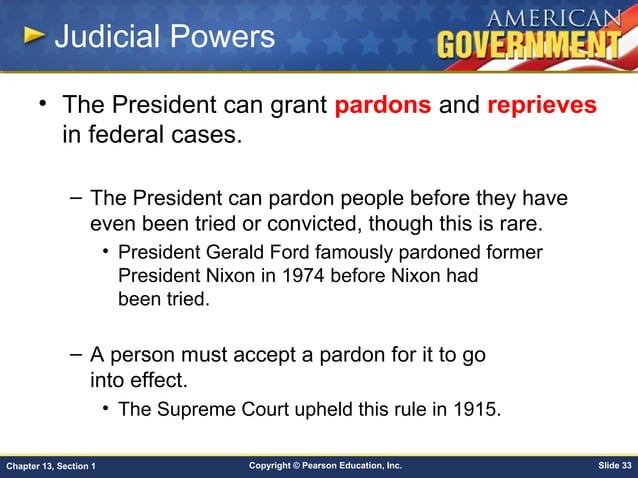 Powers of the president