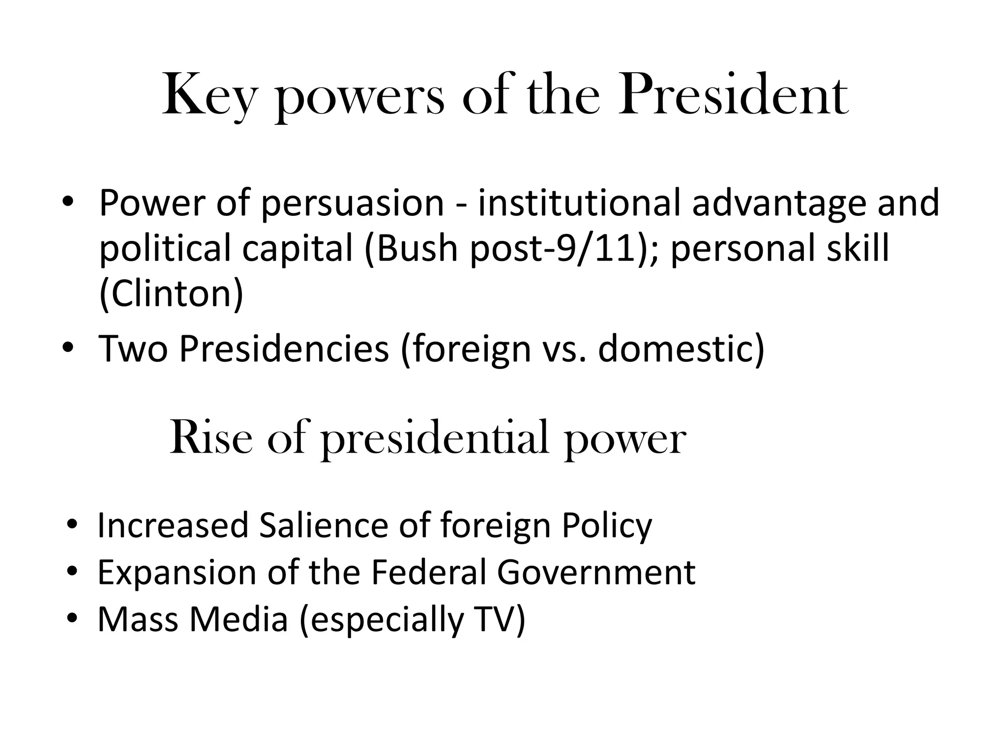 Powers of the president alone | PPTX